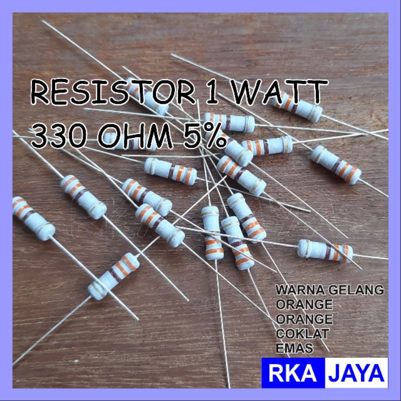 Jual Resistor 1 Watt 330 Ohm | Shopee Indonesia