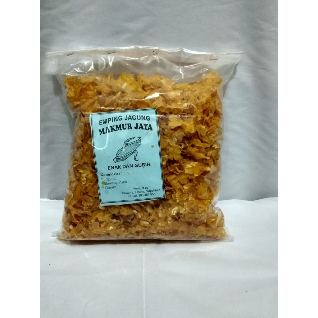 Jual Vania Snack Emping Jagung Mentah Makmur Jaya Kemasan 500 gram/Oleh ...