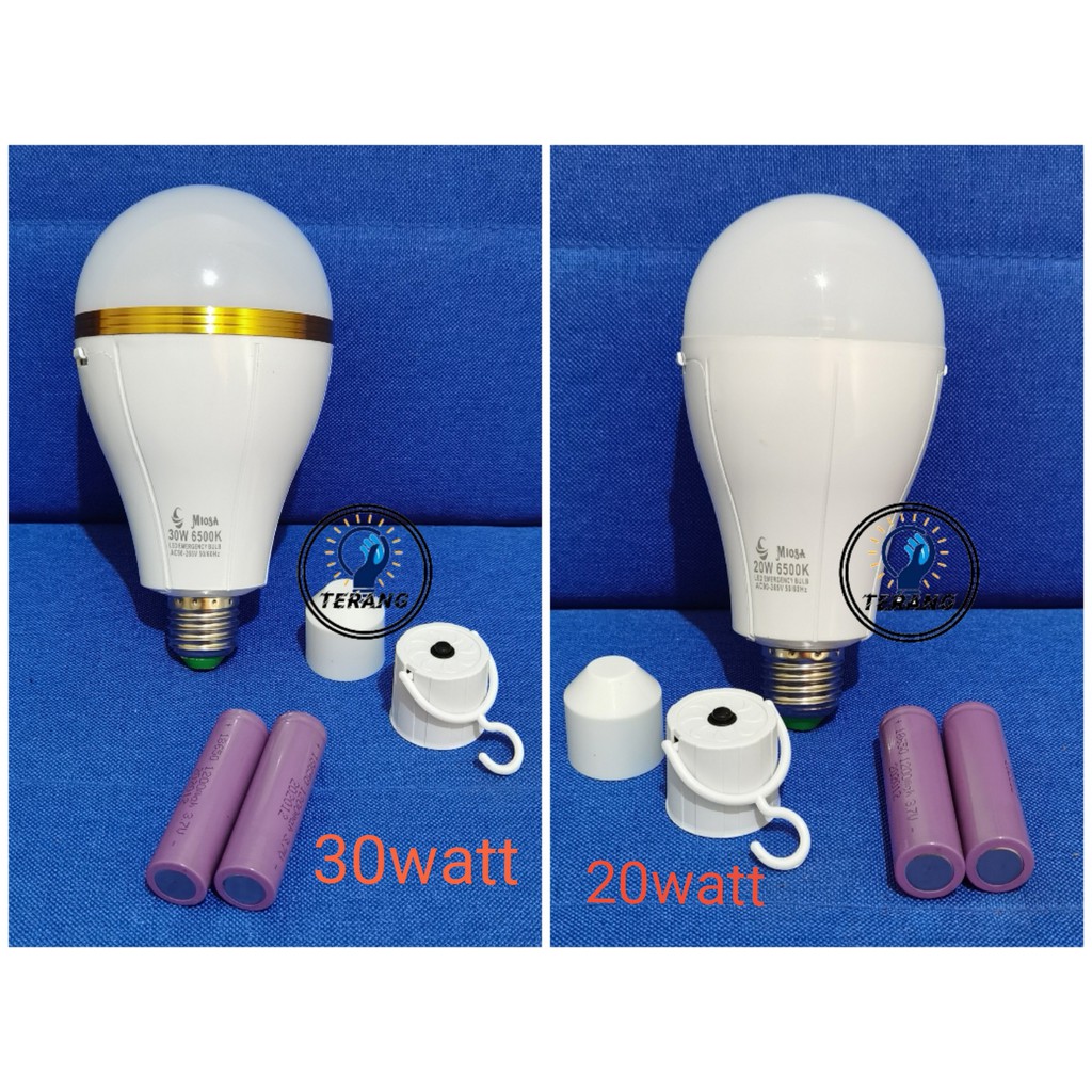 Jual Lampu emergency led 20w/30w lampu magic/ bohlam emergency/ lampu ...