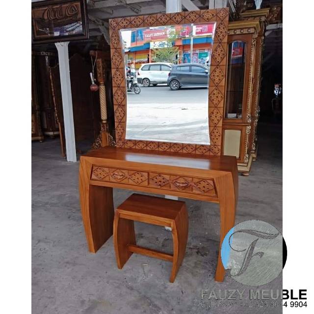 Jual Meja Rias Lengkung Minimalis,Tolet Minimalis Jepara | Shopee Indonesia