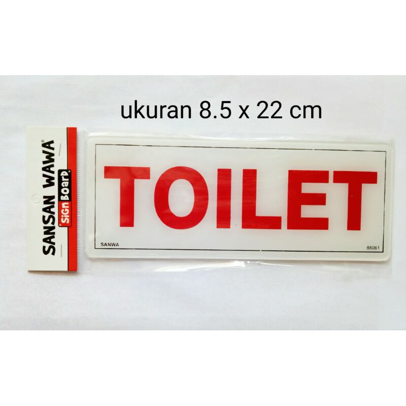 Jual sign board label peringatan akrilik acrylic toilet | Shopee Indonesia