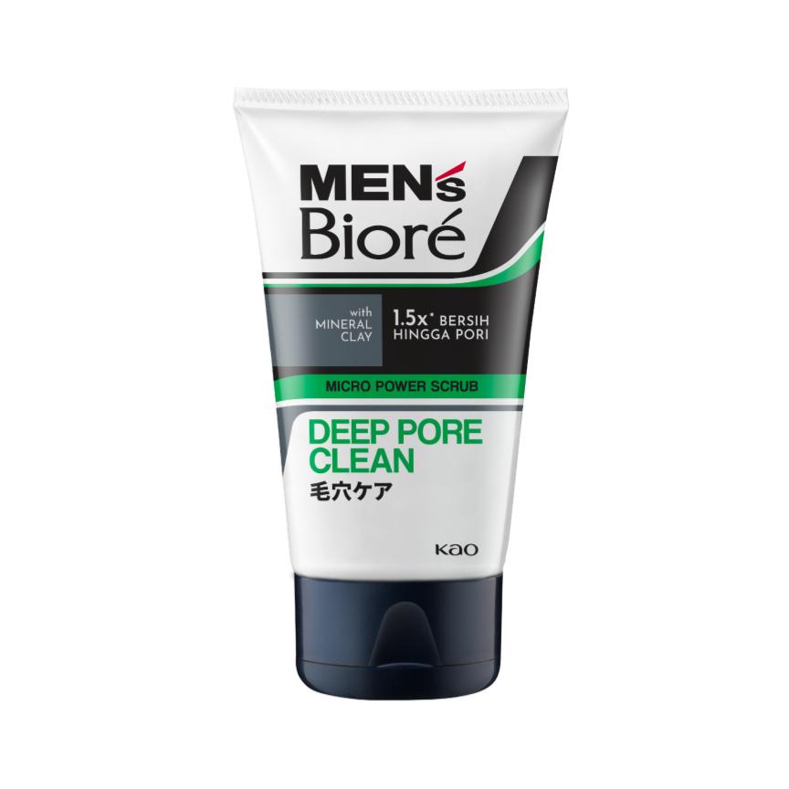 Jual Men's Biore Micro Scrub Sabun Muka Pria Untuk Kulit Kusam Deep Fresh Deep Pore Clean ...
