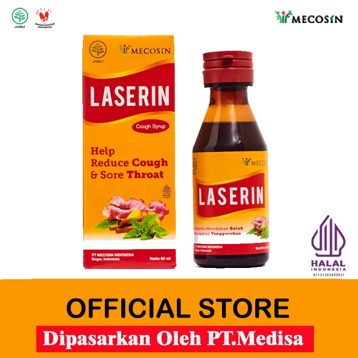 Jual LASERIN 60 ml | Sirup Obat Batuk Herbal | Shopee Indonesia