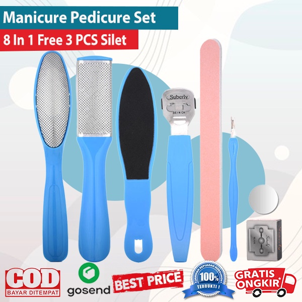 Jual Set Alat Menicure Pedicure 8 in1 Pembersih Perawatan Kuku Kaki ...