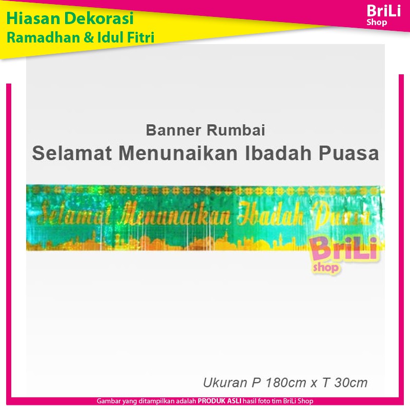 Jual Hiasan Dekorasi Puasa Ramadhan Garland Banner Rumbai Ramadan ...