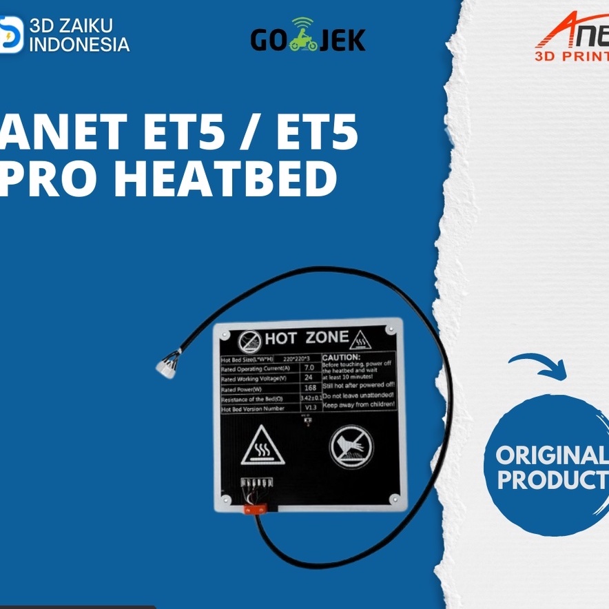 Jual Original Anet ET5 / ET5 PRO 3D Printer Heatbed Hotbed Replacement | Shopee Indonesia