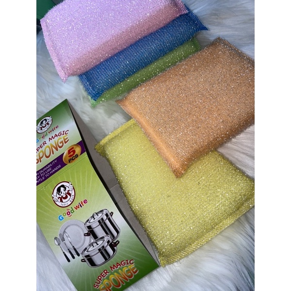 Jual Sponge cuci piring (sponge bantal warna polos) | Shopee Indonesia
