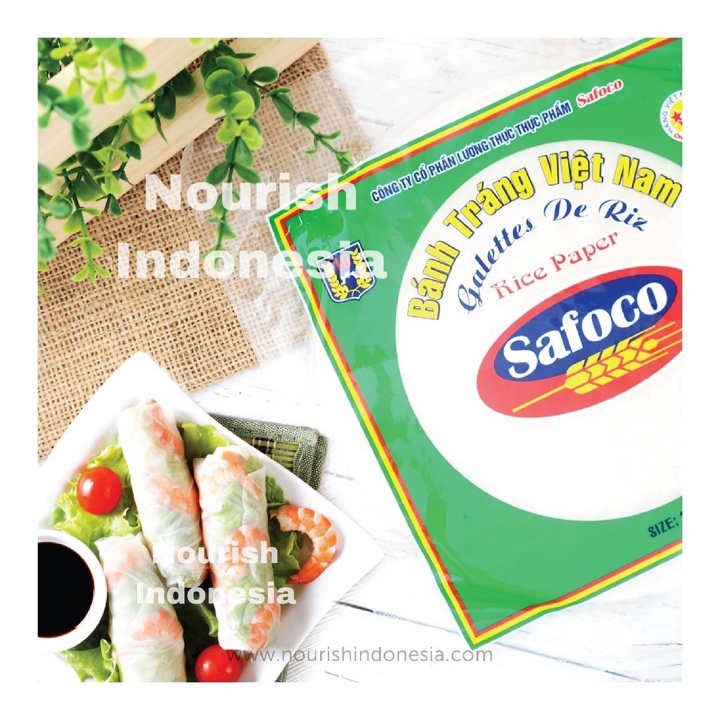 Jual Safoco, Rice Paper (Kulit Lumpia) Banh Trang Viet Nam 22 cm ...