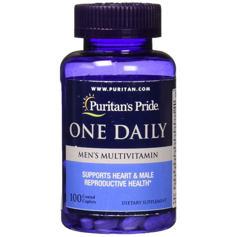 Jual Puritans Pride ONE DAILY Men's Multivitamin 100 Caplets ORIGINAL ...