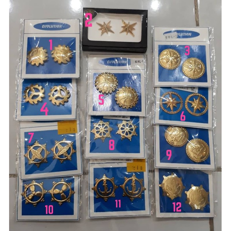 Jual CORPSTEKEN TANDA CORP JANTRA ATRIBUT PELAYARAN PELAUT MONOGRAM ...