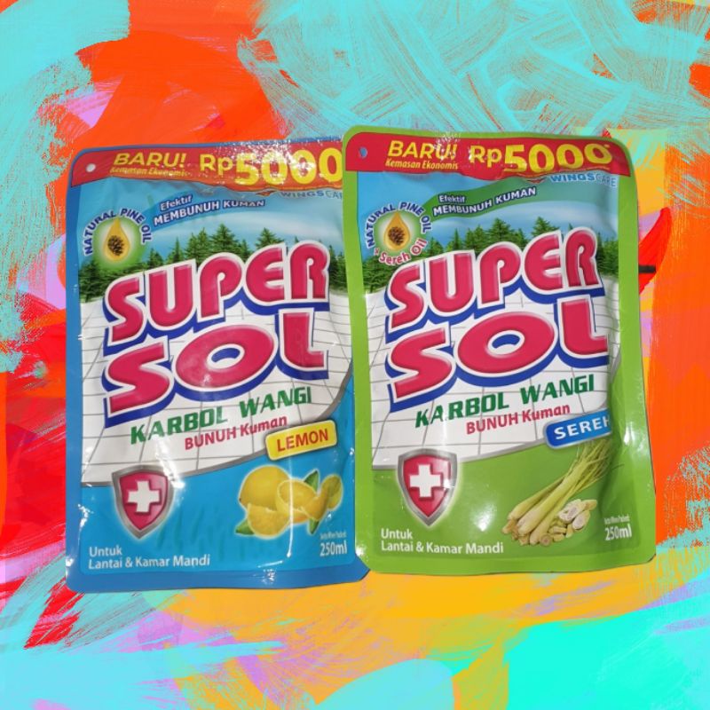 Jual Supersol Pouch 250 ml kemasan Goceng (Macam Macam Varian) | Shopee ...