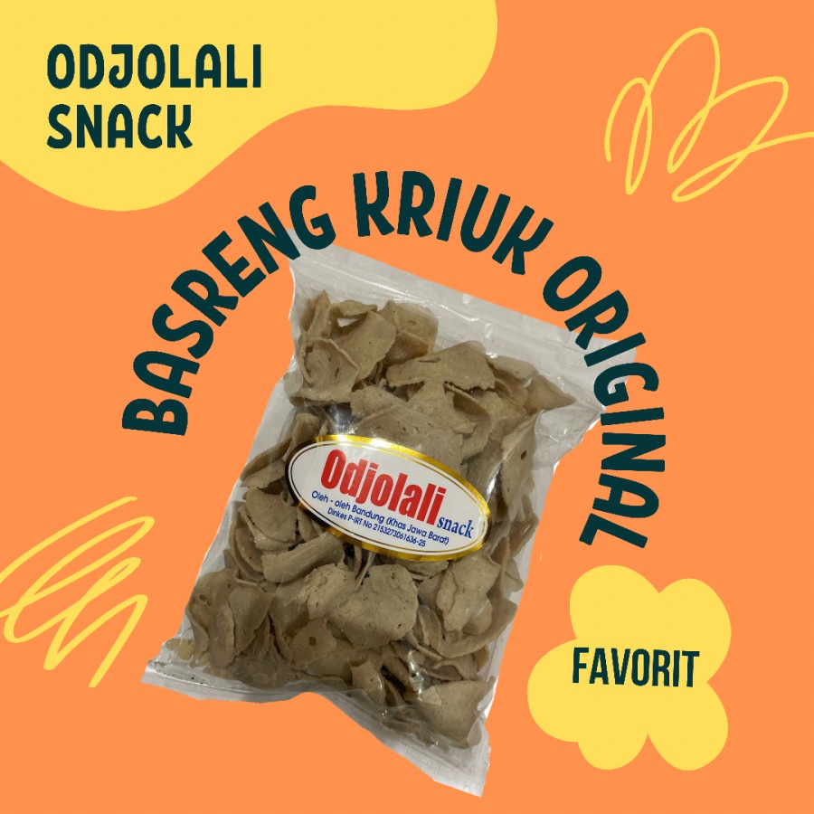 Jual FAVORIT Basreng Crispy KRIUK ORIGINAL ODJOLALI Snack | Shopee ...