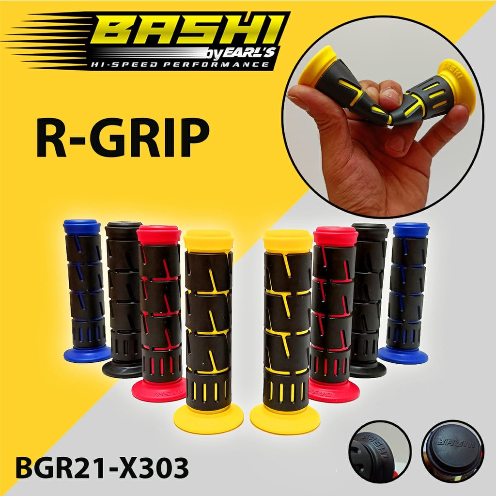 Jual HANDGRIP/ PEGANGAN MOTOR TANGAN KARET COPY RCB MEREK BASHI ...