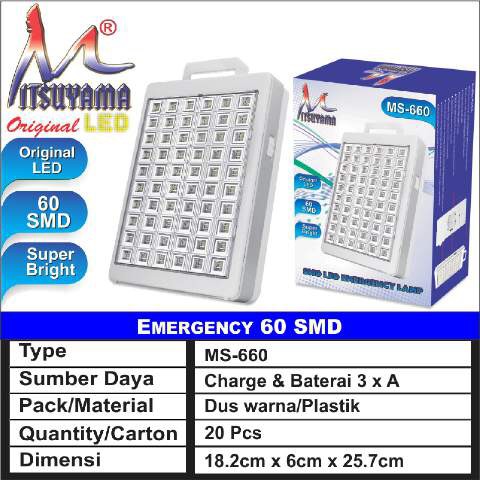 Jual Lampu emergency besar Kotak 60 LED SMD | Shopee Indonesia