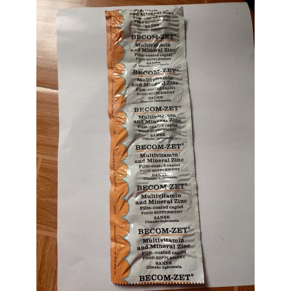 Jual Becomzet tablet vitamin zinc strip | Shopee Indonesia