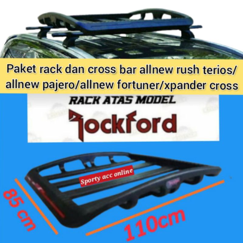 Jual rak atas mobil dan cross bar allnew rush terios allnew pajero ...
