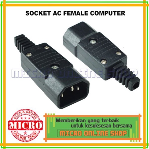 Jual Jual Socket AC Female Computer / Colokan Komputer / Soket AC ...