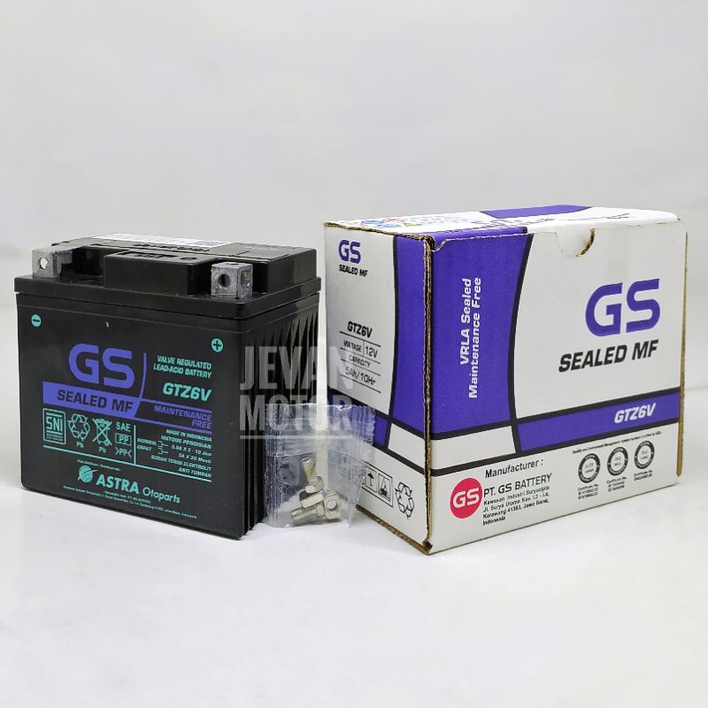 Jual [JEVAN MOTOR] GS Battery MF-GTZ-6V / Aki GTZ-6V / Aki Kering GTZ ...