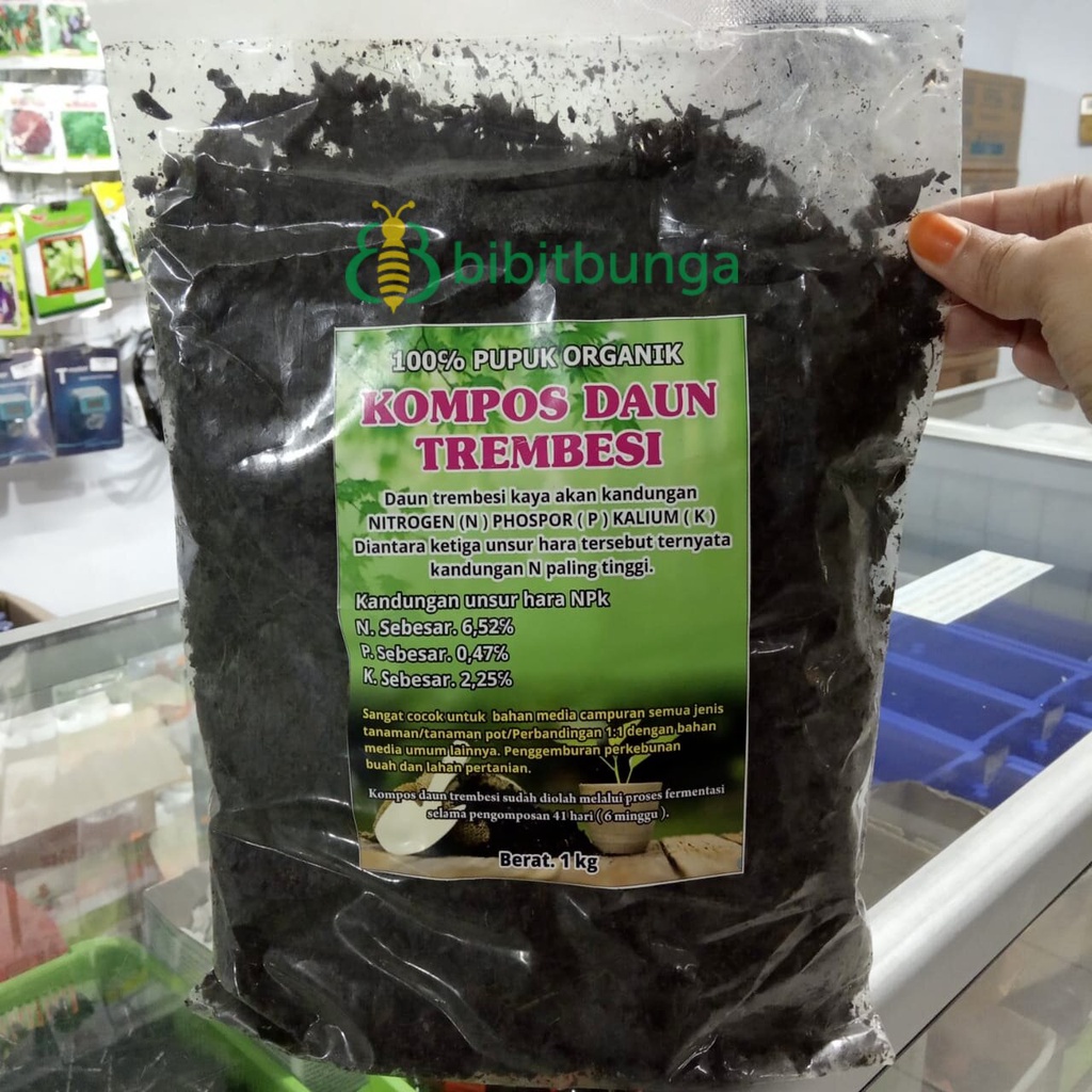 Jual Daun Trembesi Fermentasi 1 kg Pupuk Kompos Penyubur Tanaman ...