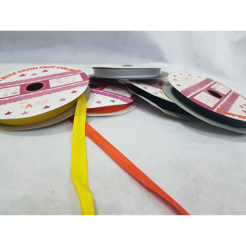 Jual bisban polos satin (1rol) | Shopee Indonesia