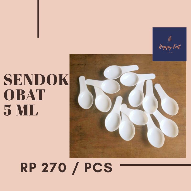 Jual [50 PCS] SENDOK OBAT 5 ML / SENDOK TAKAR 5 ML / SENDOK SIRUP 5 ML ...
