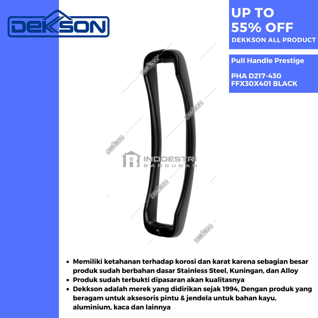 Jual Pull Handle Prestige Dekkson PHA D217-430 FFx30x401 BLACK (43 CM ...
