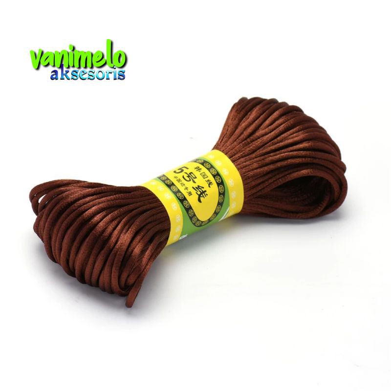 Jual 90 Meter Tali Satin Simpul China 2mm Bahan Craft Kerajinan Gelang ...