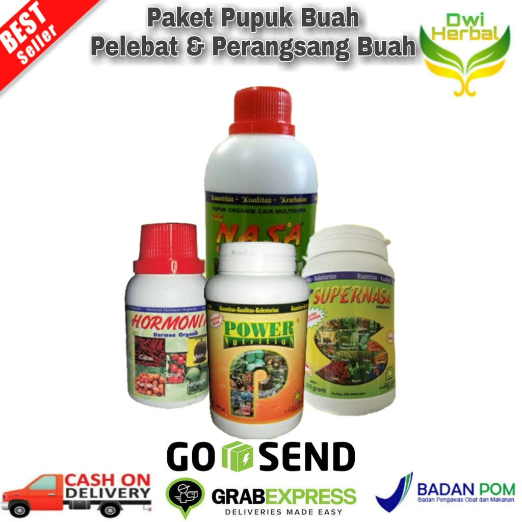 Jual Paket Pupuk Organik Pelebat Dan Perangsang Buah Terbaik Pupuk Perangsang Akar, Daun, Bunga ...