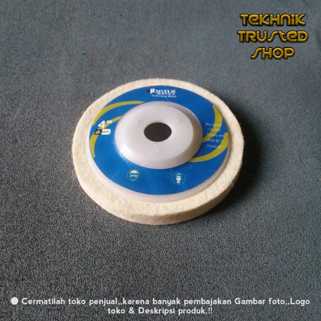 Jual Mata gerinda sponge spon 4" SERAT WOOL poles metal kaca kramik ...