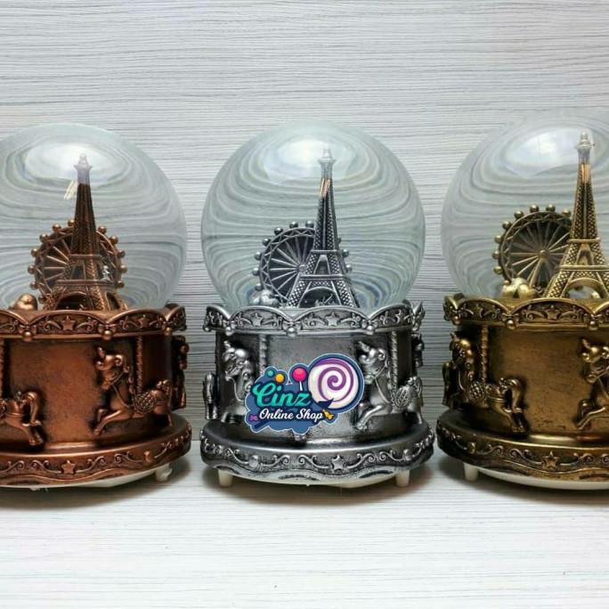 Jual Jumbo Snowball Otomatis - Snow Globe Menara - Bola Musik Eiffel ...