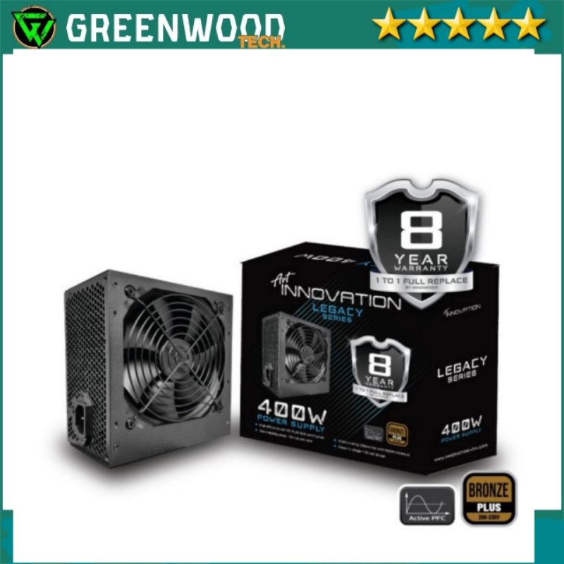 Jual PSU Power supply 400 watt innovation 80+ bronze | Shopee Indonesia