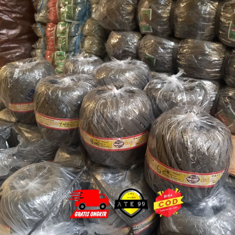 Jual TALI RAFIA Besar/5ons Dan1KG/Tali Plastik/grosir Rafia | Shopee ...