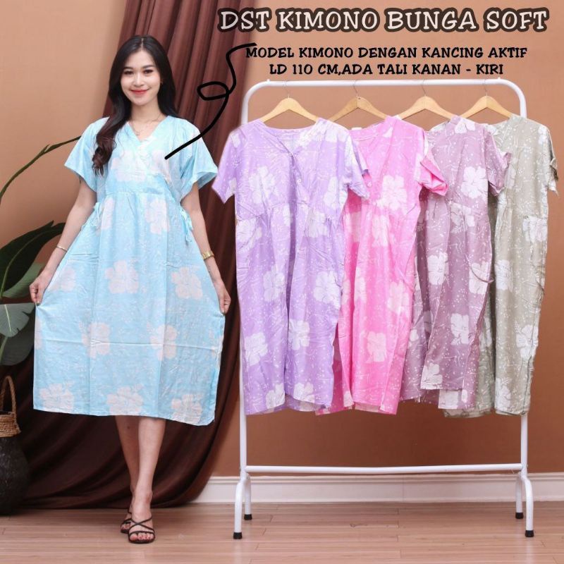 Jual Daster model kimono Bunga Sepatu - warna lembut- dua kancing aktif ...