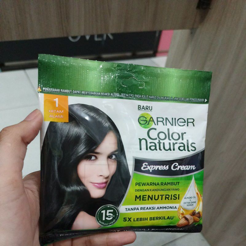 Jual Garnier color naturals semir sachet 1 hitam alami | Shopee Indonesia