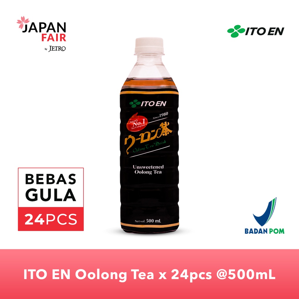 Jual ITO EN Oolong Tea Unsweetened Teh Oolong 480 ml No Sugar - 24 pcs | Shopee Indonesia