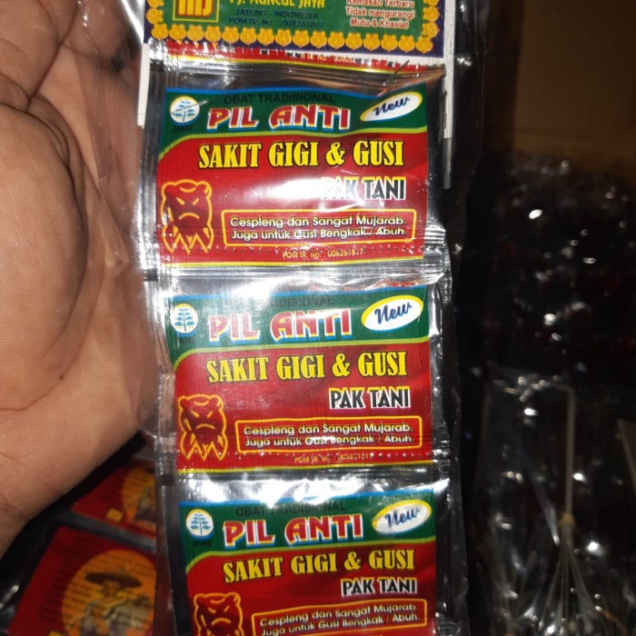 Jual Pil Pak Tani Asli Original Mengobati Sakit Gigi Gusi Bengkak | Shopee Indonesia