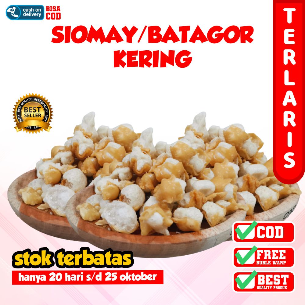 Jual CUANKI SIOMAY MINI 1 KG / BATAGOR KERING TOPING BASO ACI SEBLAK ...