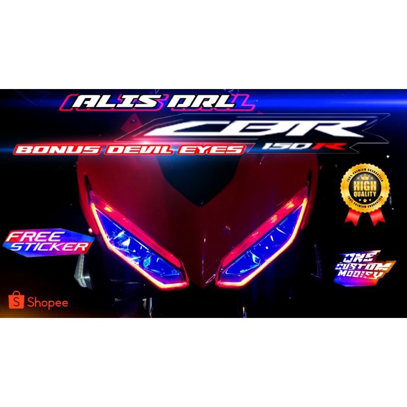 Jual PAKET LAMPU ALIS CBR NEW BONUS LED MATA DEVIL EYES CBR 150 R LAMPU ...