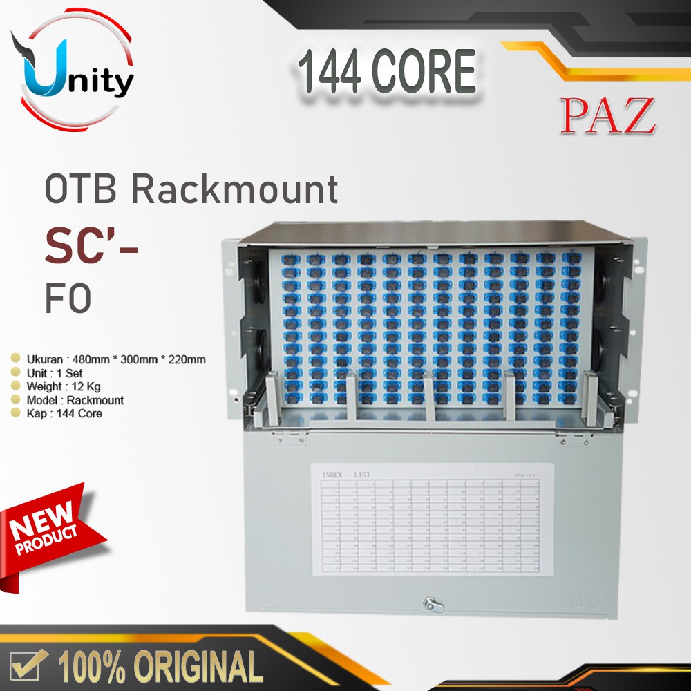 Jual OTB Rackmount SC 144C 144Core Fiber Optik OTB Rack PAZ FTTH 144 ...