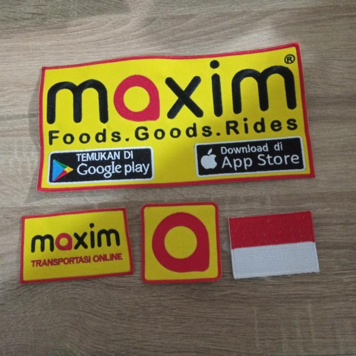 Jual Emblem Emblem Bordiran Maxim Ojol | Shopee Indonesia