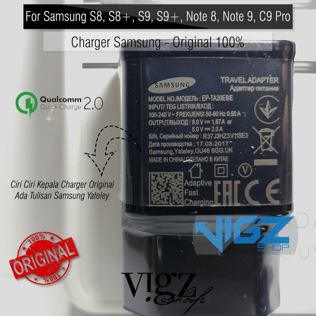 Jual Charger Samsung Galaxy A04 A04s A04e S8 S8 Plus Note 8 Note 9 C9 Pro C7 Pro USB Type C ...