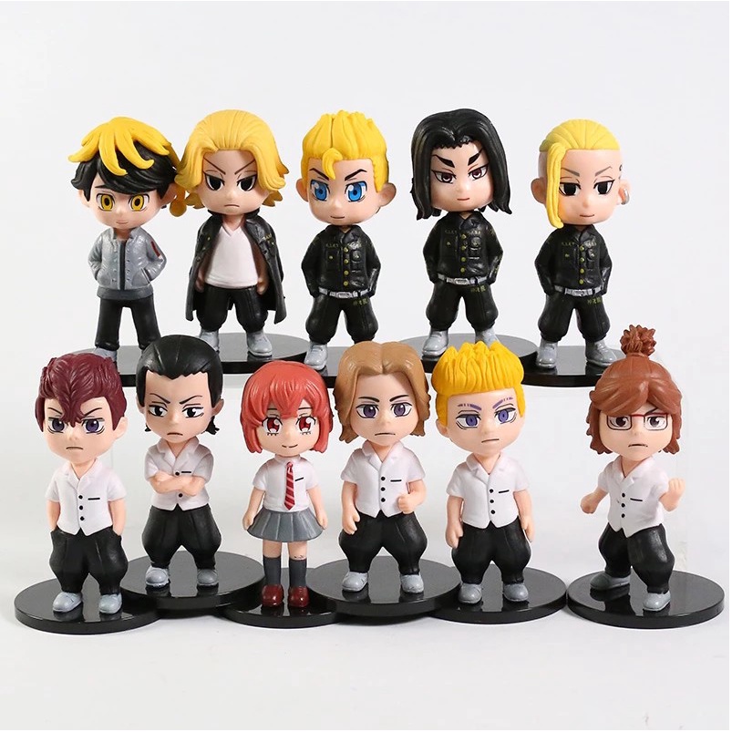 Jual Figure Tokyo Revengers set Touman Takemichi Mikey Draken Kazutora ...
