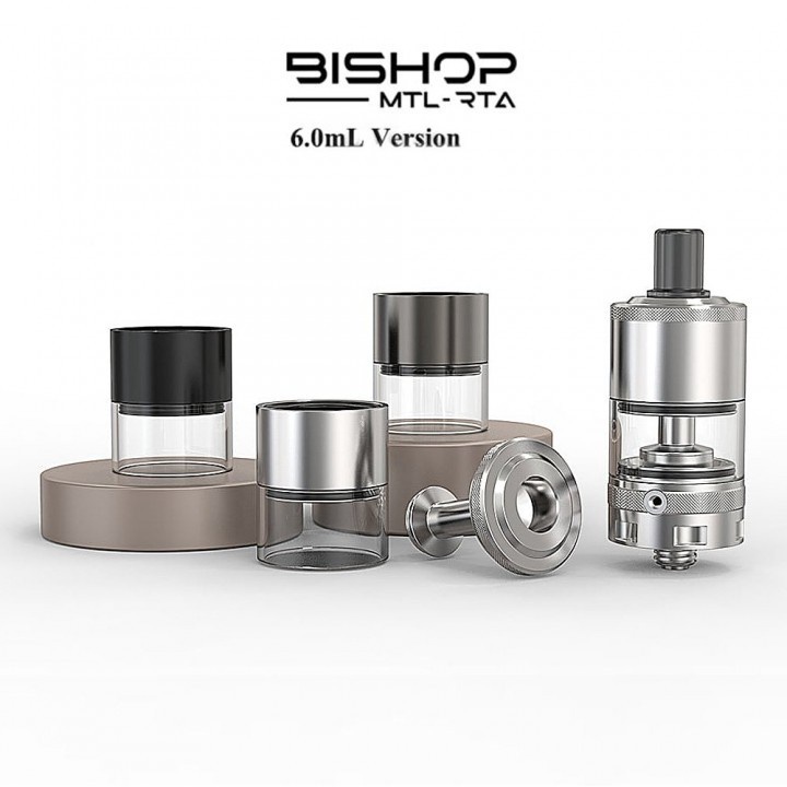 Jual Bishop RTA Extension Kit 6ML Half Tank BLACK SS GUN METAL | Shopee ...
