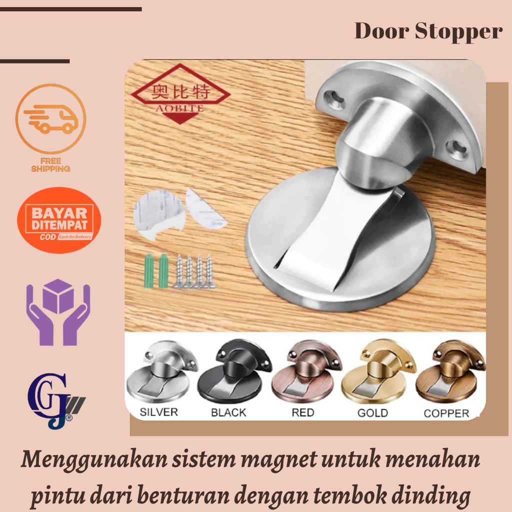 Jual Door Stopper Magnet Alat Penahan Pintu Rumah Magnetic Anti ...