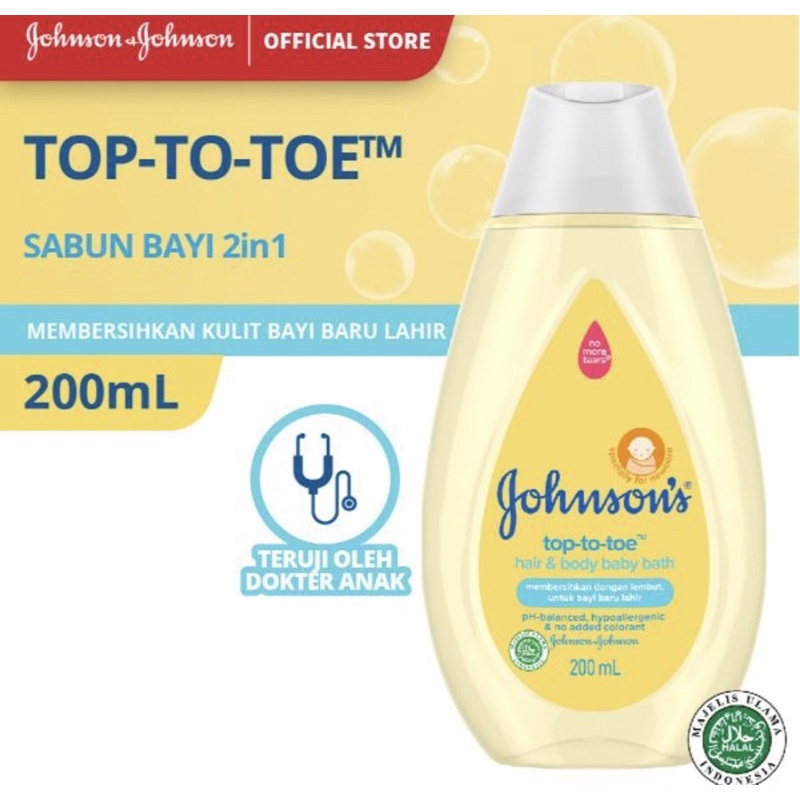 Jual johnson’s top to tou hair&body baby bath all varian | Shopee Indonesia