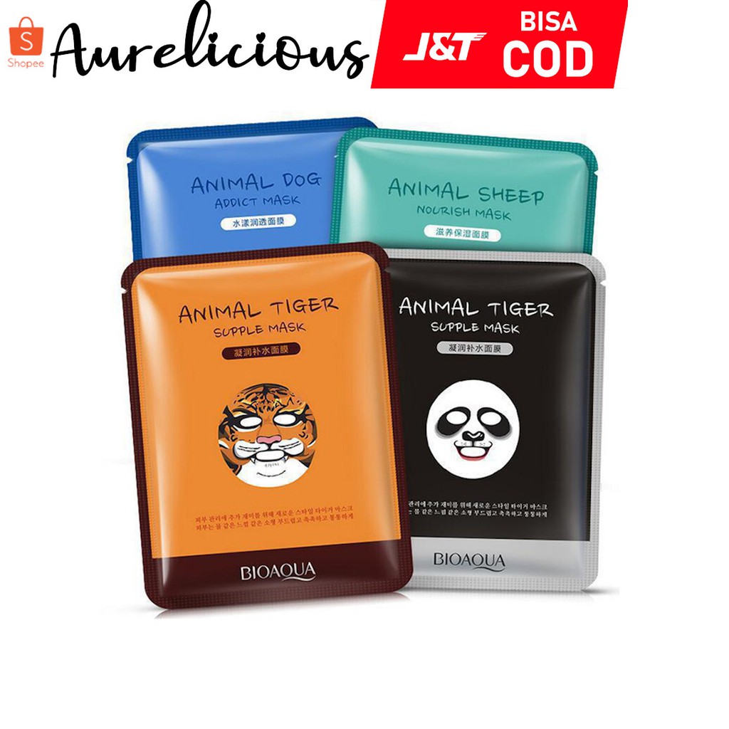 Jual BIOAQUA PARK SPRINGS NEW ANIMAL SHAPED MASK / MASKER UNIK WAJAH ...