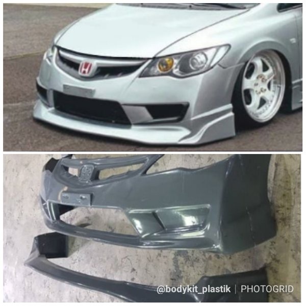 Jual lips bodykit bumper depan lips honda civic fd type r - DUraflex ...