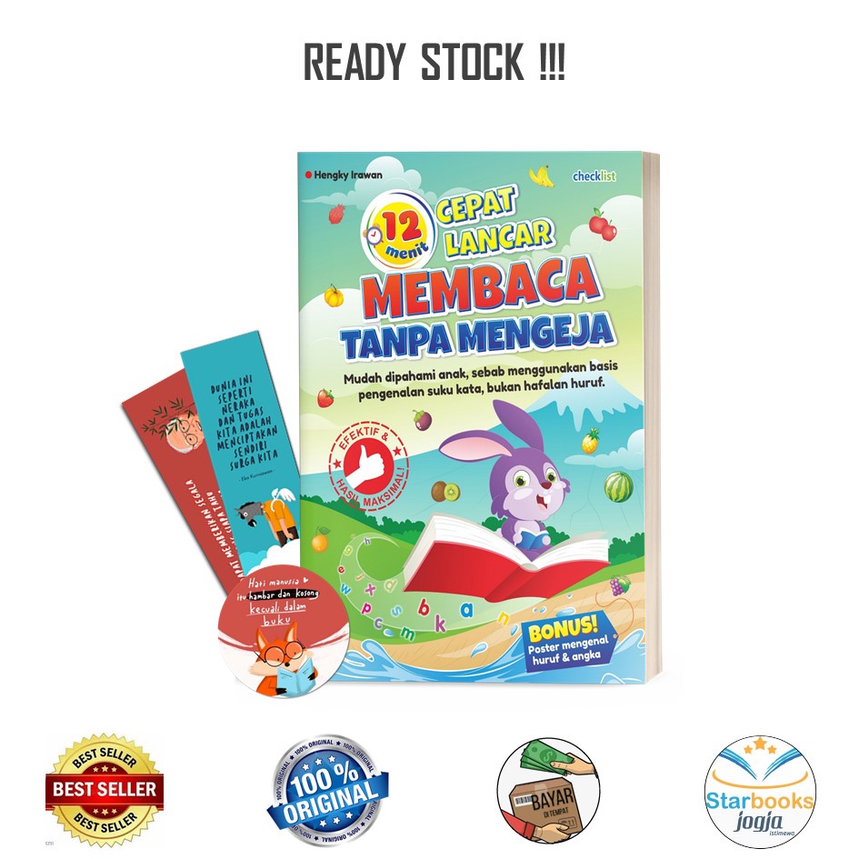Jual Checklist - Buku 12 Menit Cepat Lancar Membaca Tanpa Mengeja ...
