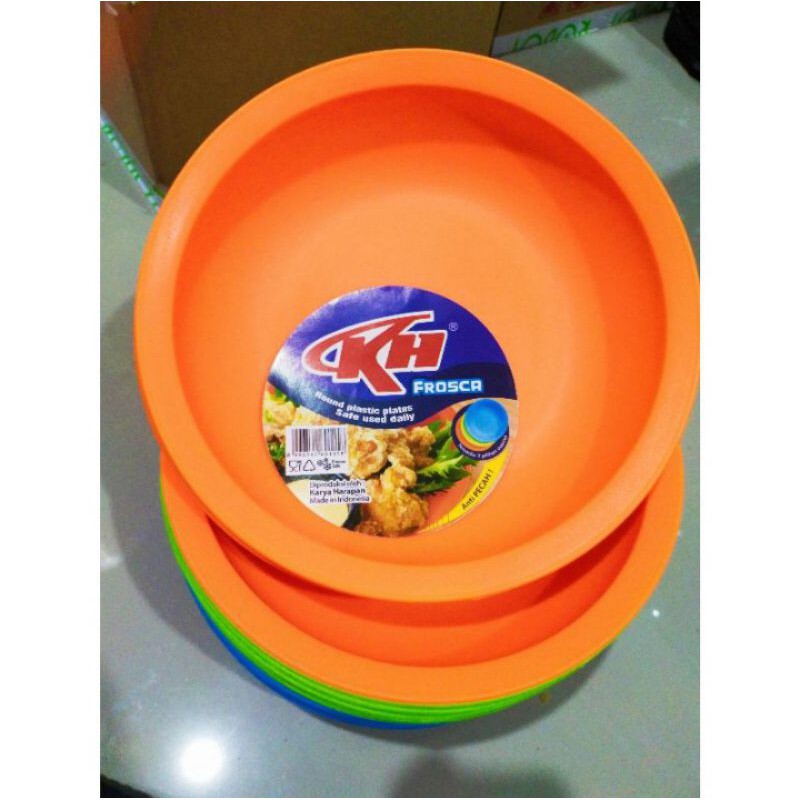Jual Piring Plastik Kh Frosca/ Piring Food Grade Plastik | Shopee Indonesia
