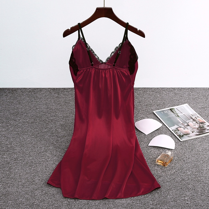Jual Lovera Daster Wanita Dewasa Lingerie Seksi Warna Polos | Shopee ...